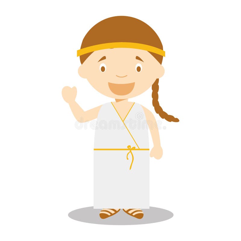 Character from Greece Dressed in the Traditional Way of the Classical ...