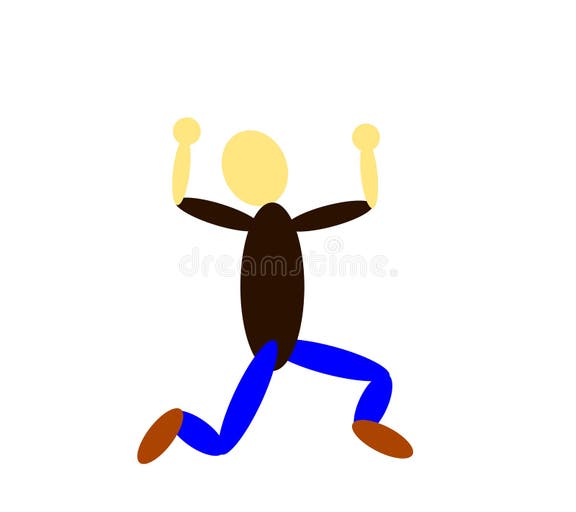 Character is happy stock illustration. Illustration of graphic - 12316157