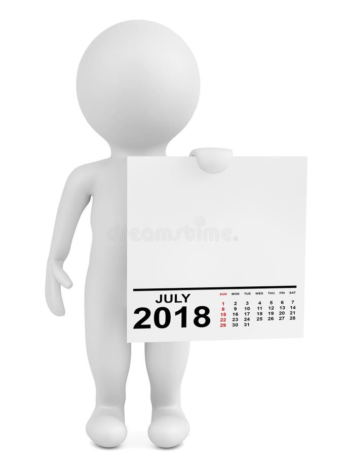 3d Guy Calendar Stock Illustrations – 301 3d Guy Calendar Stock ...