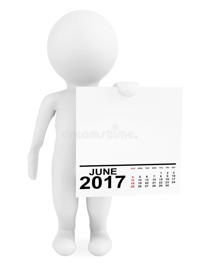 3d White Man Holding Calendar Stock Illustrations – 154 3d White Man ...