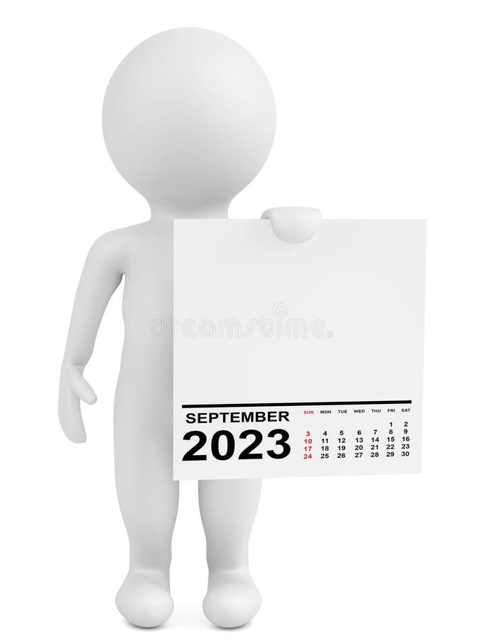 3d White Man Holding Calendar Stock Illustrations – 154 3d White Man ...