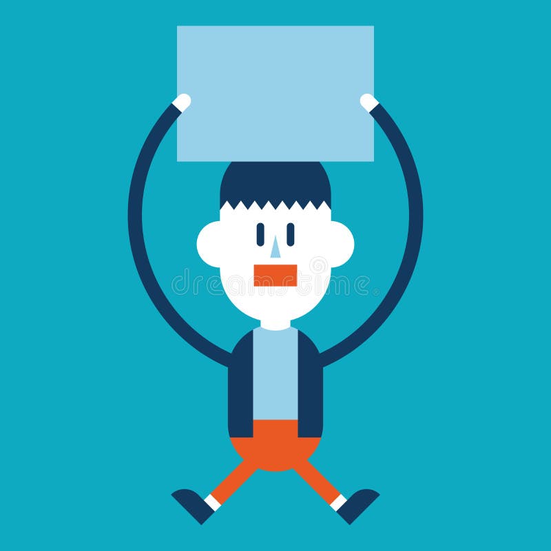 Character Illustration Design. Businessman Message Cartoon,eps Stock ...