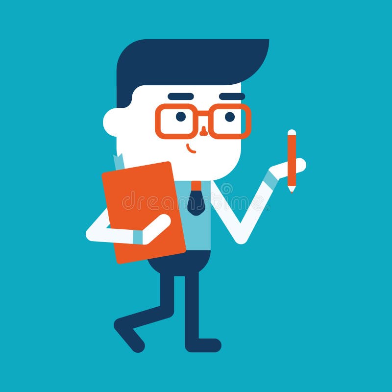 Cartoon Character Writing Adult Stock Illustrations – 1,046 Cartoon ...