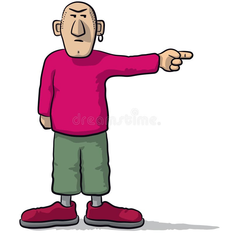 Character with a Suspicious Look Stock Vector - Illustration of cartoon ...