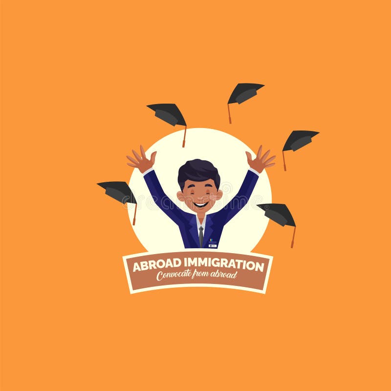 Abroad Immigration Convocate from Abroad Logo Stock Vector ...