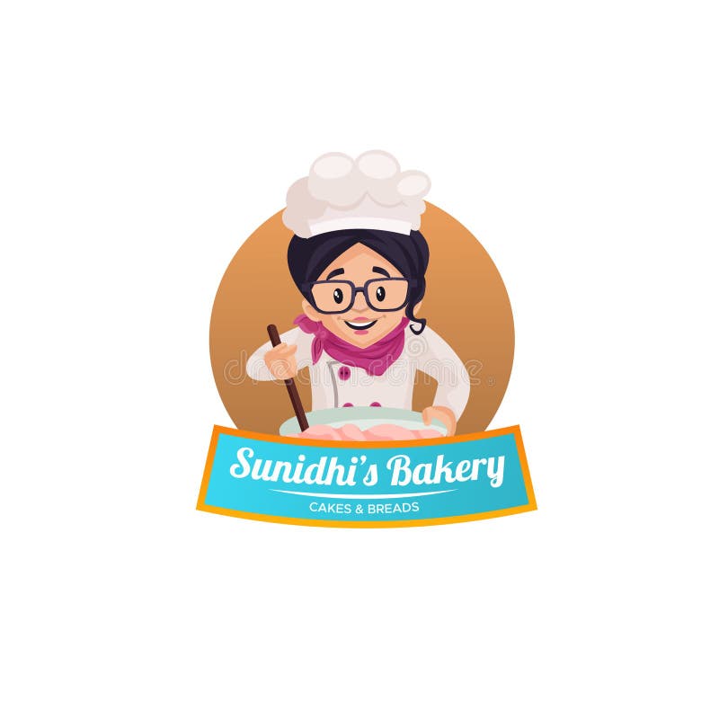 Sunidhi S Bakery Vector Mascot Logo Stock Vector - Illustration of ...