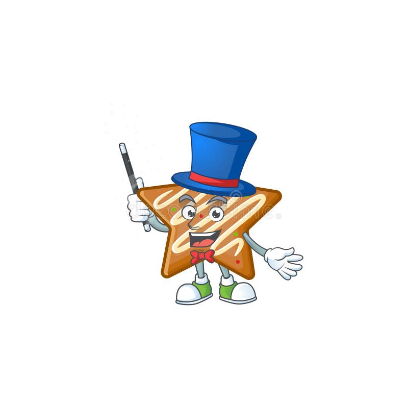 Character Magician in the Star Cookies Cartoon Stock Vector ...