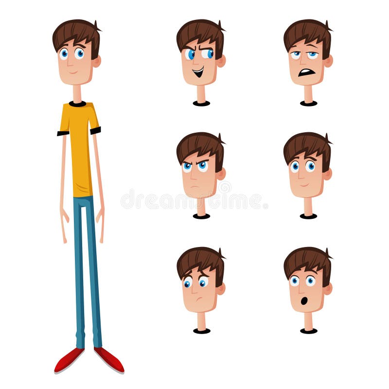Focused Face Clip Art