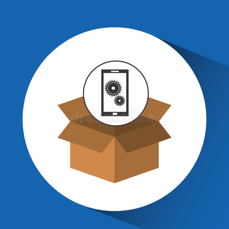 Character Man with Technology Work Solution Design Stock Illustration ...