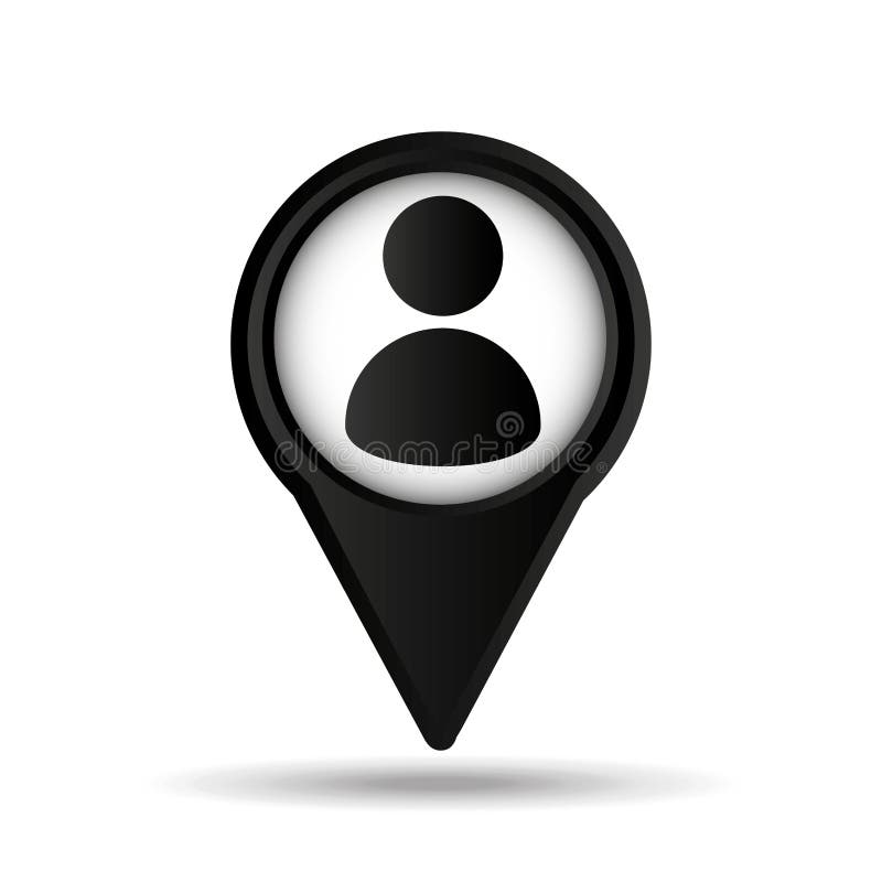 Character map pin icon stock vector. Illustration of concept - 80622753