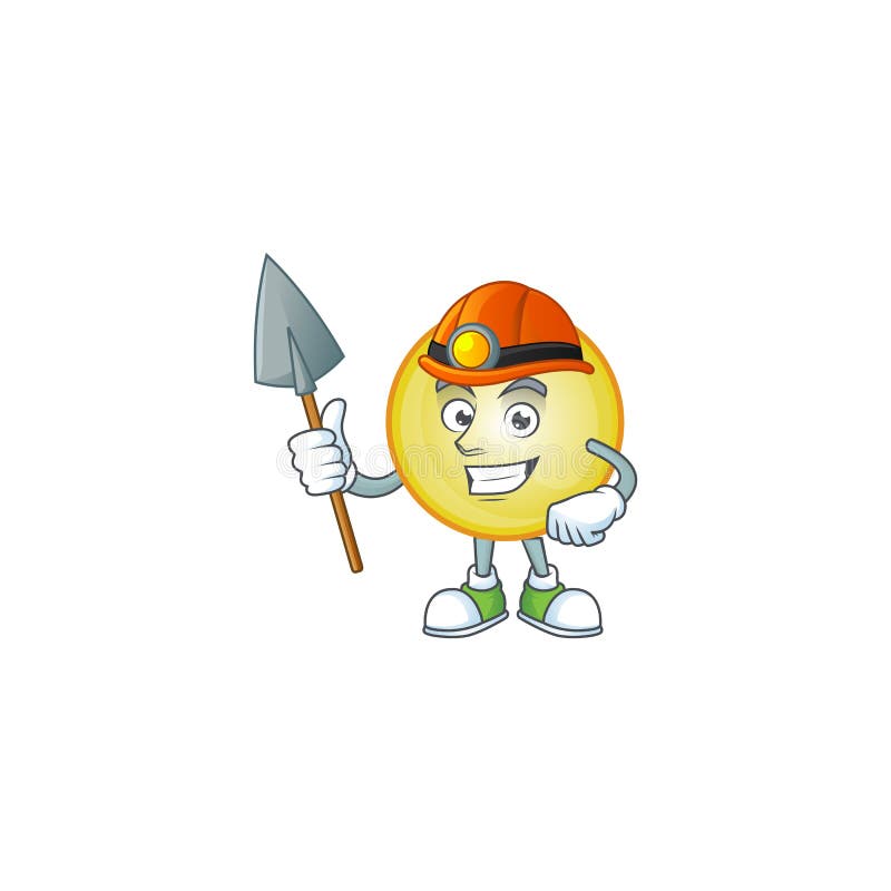 Miner Gold stock vector. Illustration of smiling, happy - 14017924