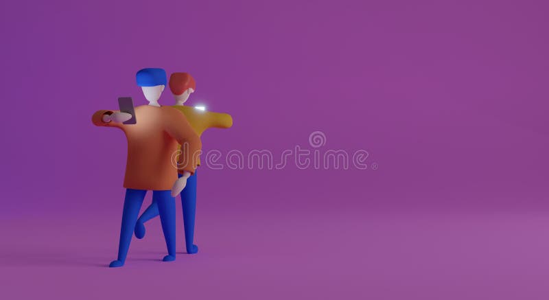 Character Model with Social Network Problem. Stock Illustration ...