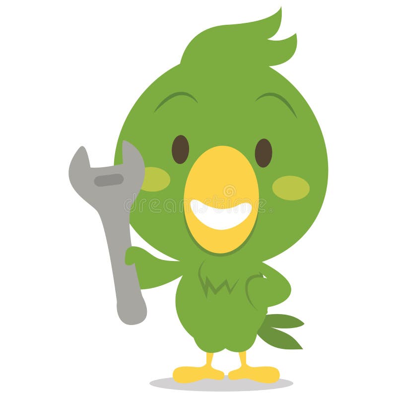 Happy Parrot Cartoon Vector Art Stock Vector - Illustration of comic ...