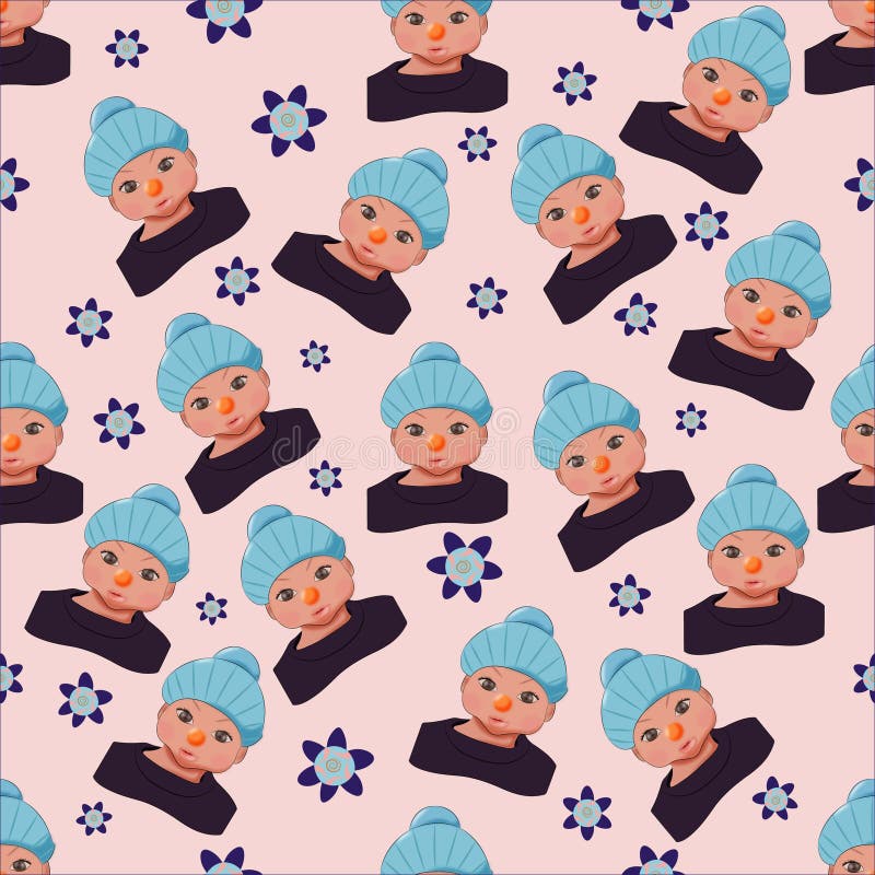 Character pattern stock illustration. Illustration of fabric - 283032440