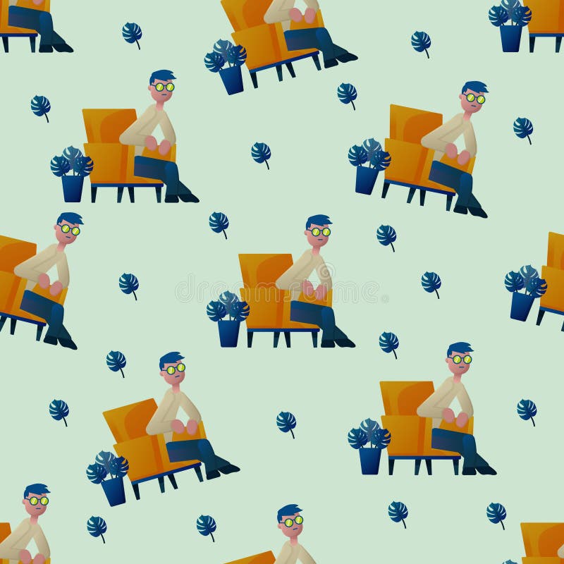 Character pattern stock illustration. Illustration of blue - 270111769
