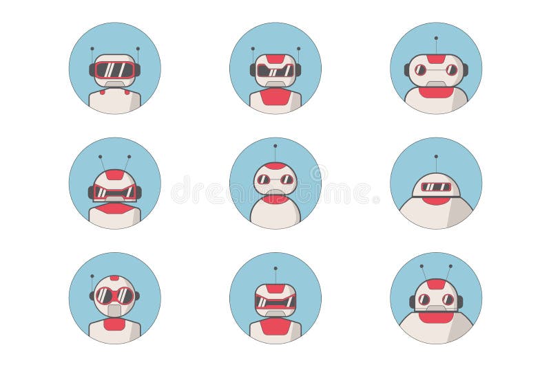 Set of Ai Artificial Intelligence Technology Hi Tech Business Icon ...