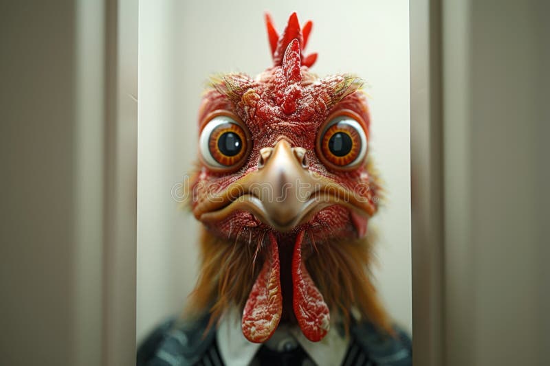 The Character of the Rooster . 3d Illustration Stock Illustration ...