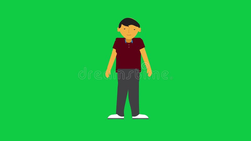Character Showing Deep Thought, Animated Expression Animation Stock ...