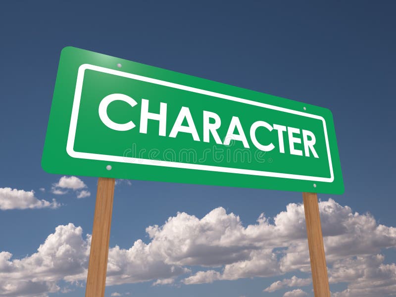 Character sign stock illustration. Illustration of notice - 25981386