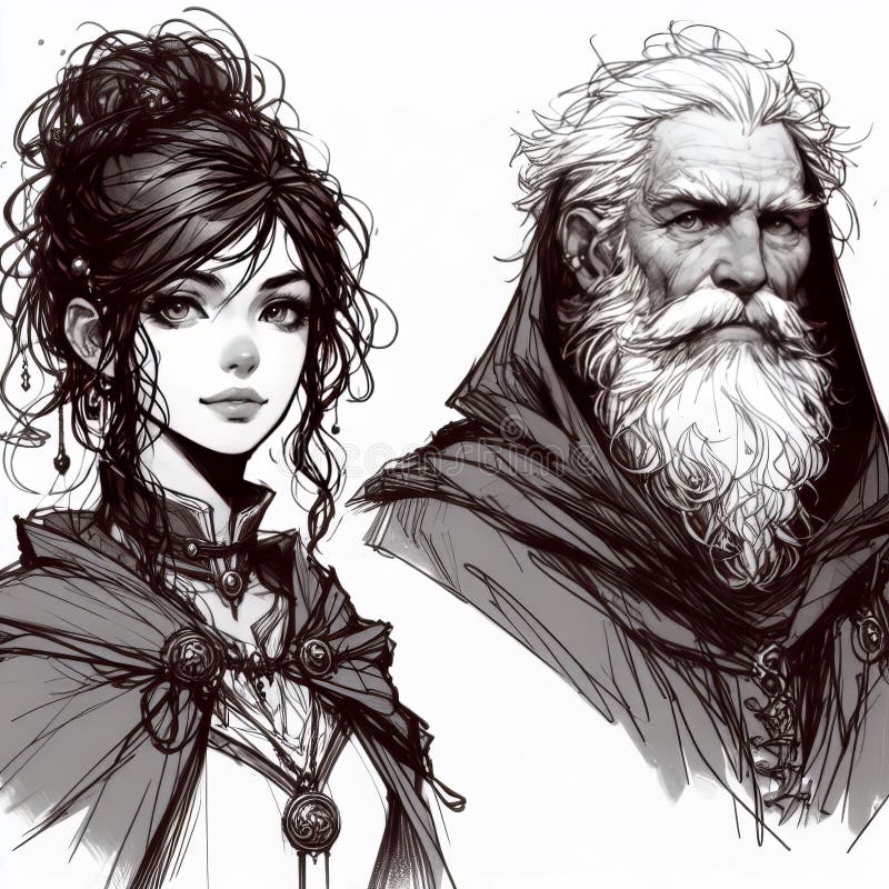 Character Sketches Illustrations of Main Characters from the New Stock ...