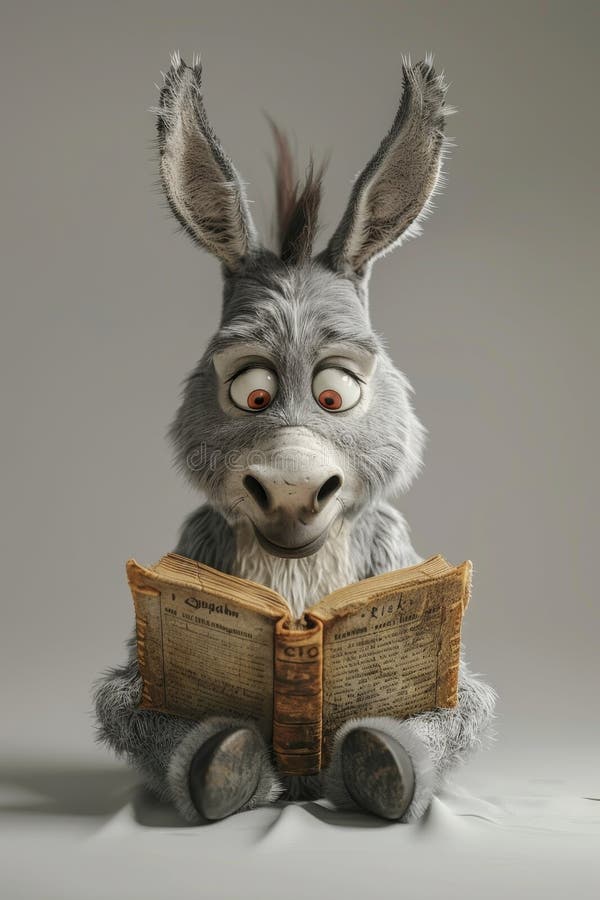 Donkey Reading Stock Illustrations – 239 Donkey Reading Stock ...