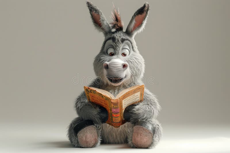 Donkey Reading Stock Illustrations – 239 Donkey Reading Stock ...