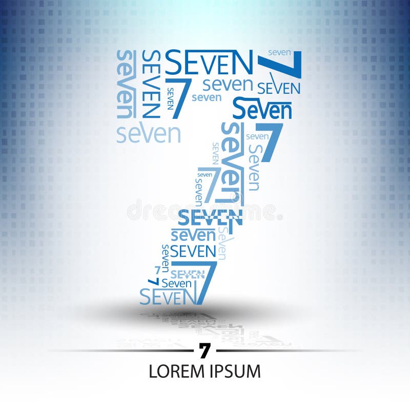 Seven Logo. Business Graphic Templates of Alphabet Letters Number 7 for ...