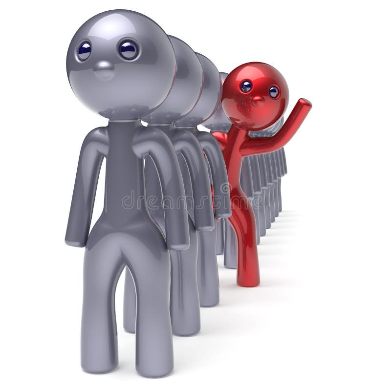 Character Stand Out from the Crowd Different Individuality Icon Stock ... Character Stand Out from the Crowd Different Individuality Icon Stock ...
