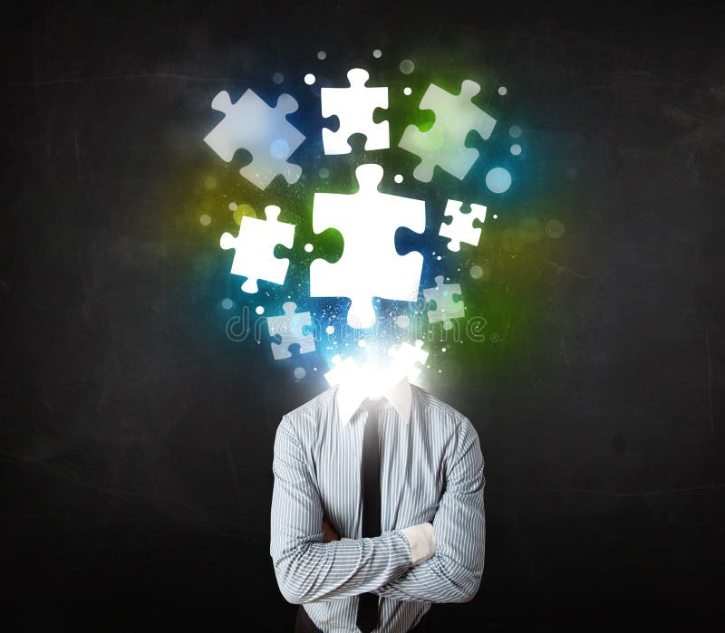 Puzzle head stock photo. Image of jigsaw, idea, intelligence - 23258172