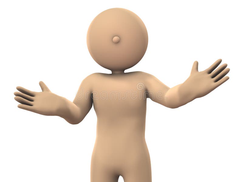 Character To Introduce Yourself. Stock Illustration - Illustration of ...