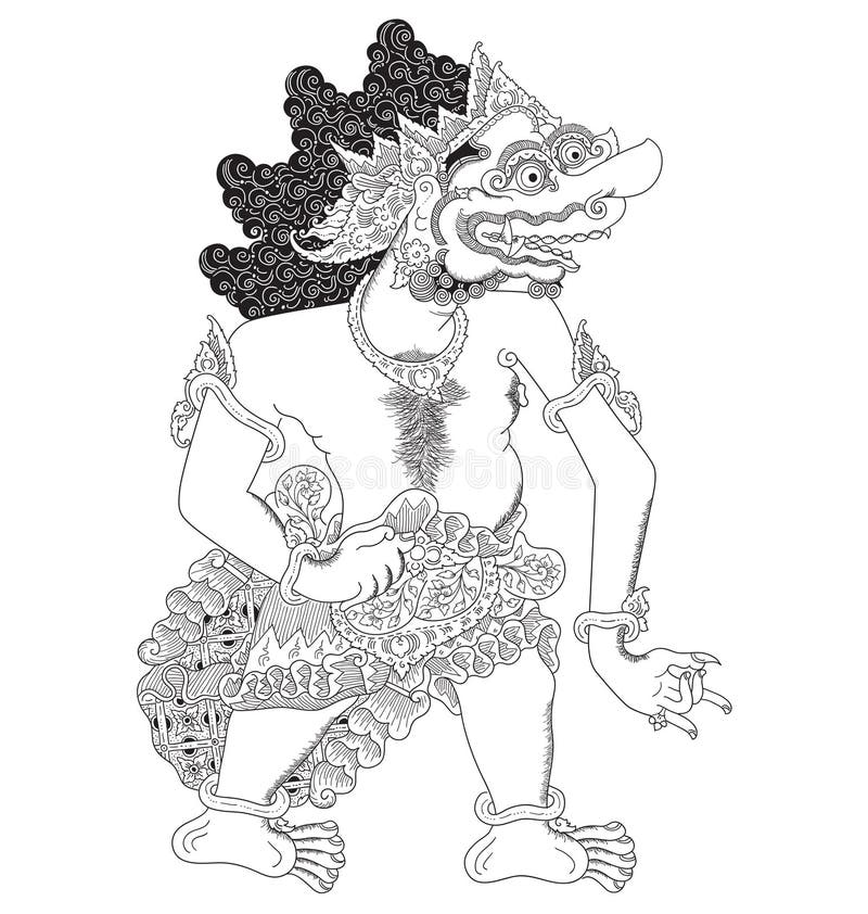 Parikesit stock vector. Illustration of gajah, hasti - 111113427