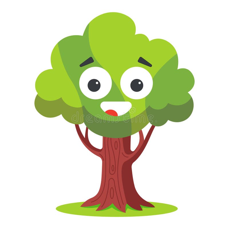 Character tree with eyes. stock vector. Illustration of logo - 337721690