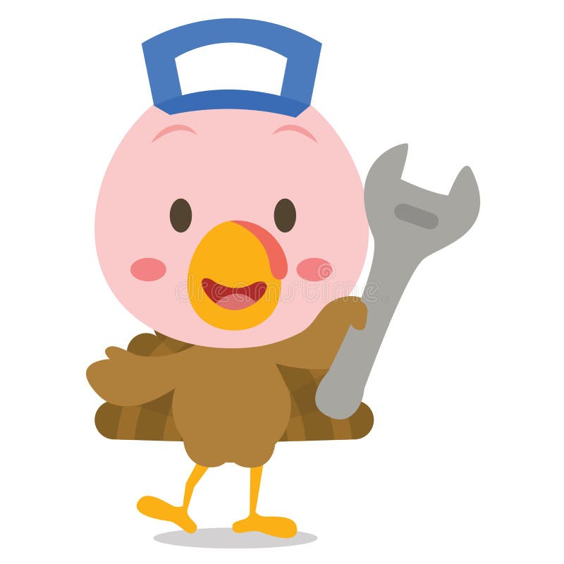 Character of Turkey with Tool Stock Vector - Illustration of wild ...