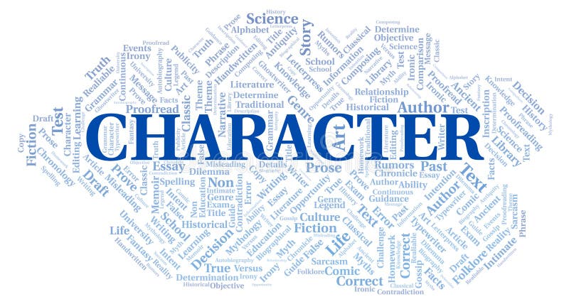 Character Typography Word Cloud Create with the Text only Stock ...