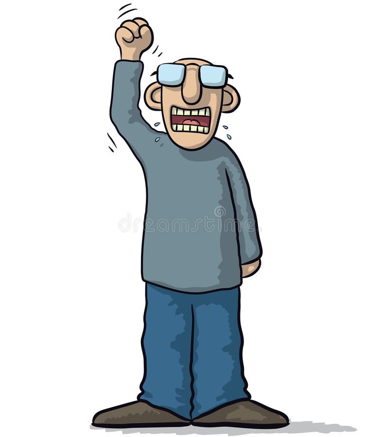 Character very angry stock vector. Illustration of cartoon - 72770114