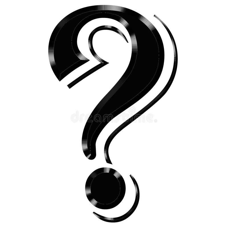 The Character is Very Strong with Elegant Colors a Rich Question Mark ...