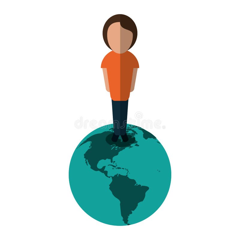 Character World Global Communication Stock Vector - Illustration of ...