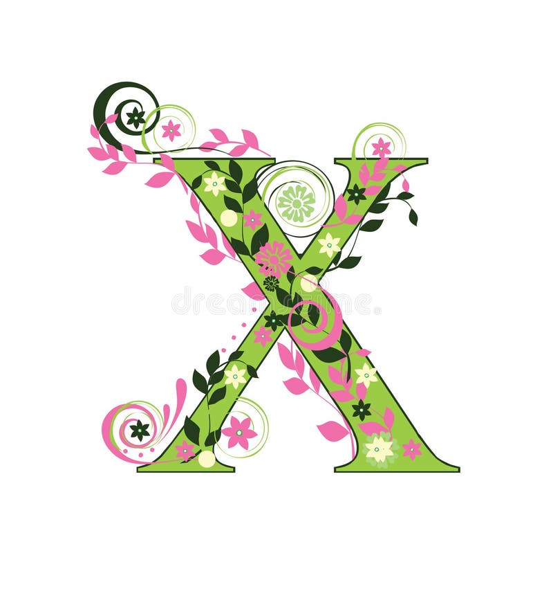 Character X stock vector. Illustration of graphic, vector - 6986955