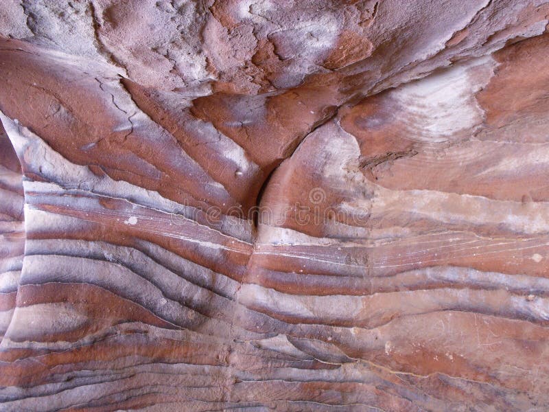 The Characteristic Marbled Rock of Different Colors on the Mountain in ...