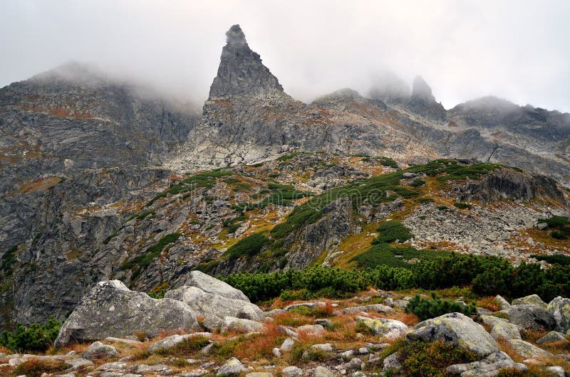 Characteristic Mountain Peak. Stock Image - Image of landscape ...
