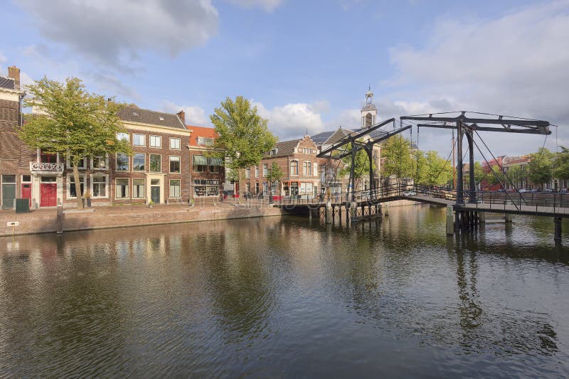 Canal in Schiedam, Holland stock photo. Image of europe - 32796304