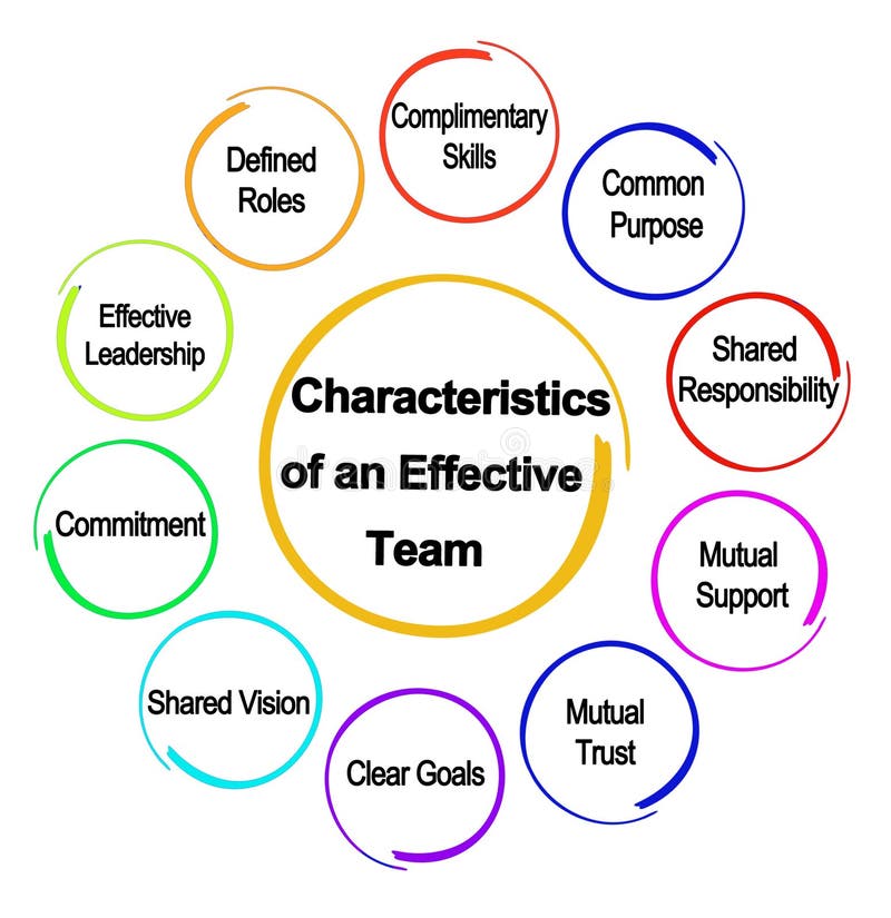 Characteristics of an Effective Team Stock Illustration - Illustration ...