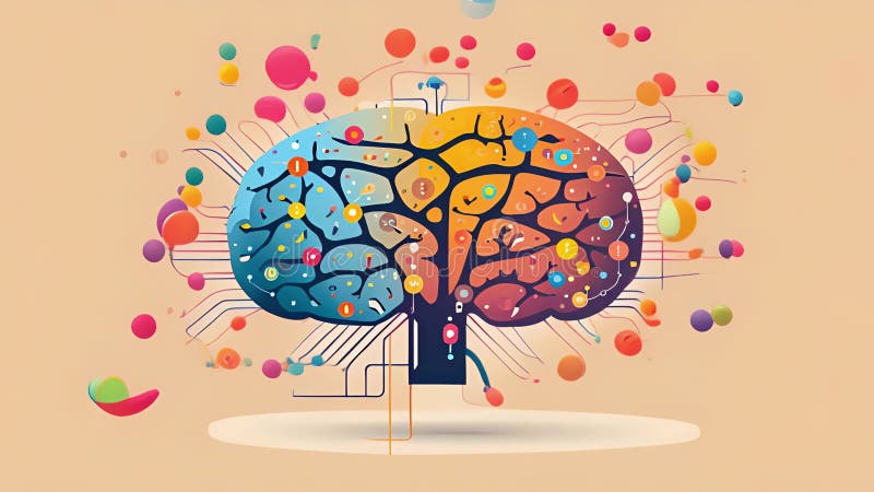 A Characters Brain is Depicted As a Complex Stock Footage - Video of ...