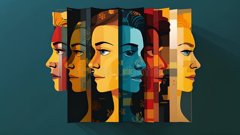 A Characters Head is Shown Split into Separate Stock Footage - Video of ...