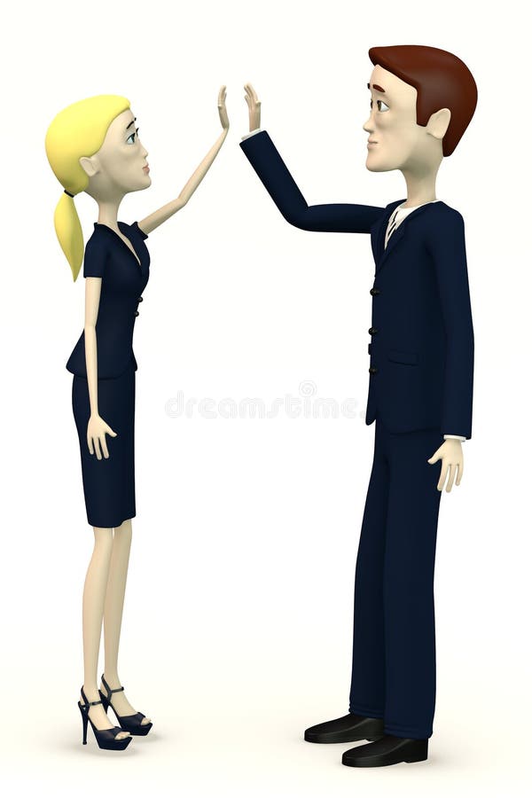Characters - High Five (business People) Stock Illustration ...