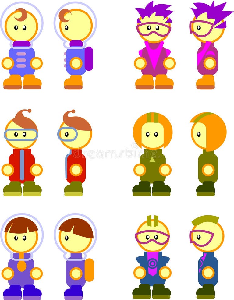 Human Cartoon Characters Stock Illustrations – 58,681 Human Cartoon ...