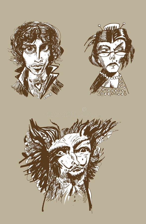 Characters. Lover. Strict Lady. Actor (Vector) Stock Vector ...