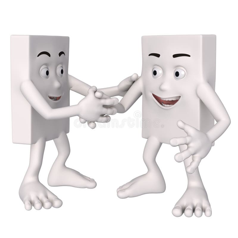 Shaking Hands Characters Stock Illustrations – 670 Shaking Hands ...