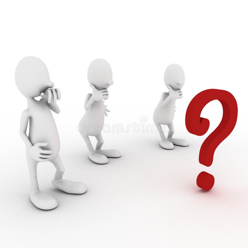 Characters Solve the Problem Stock Illustration - Illustration of ...