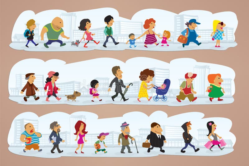 Street characters 01 stock vector. Illustration of character - 12777017